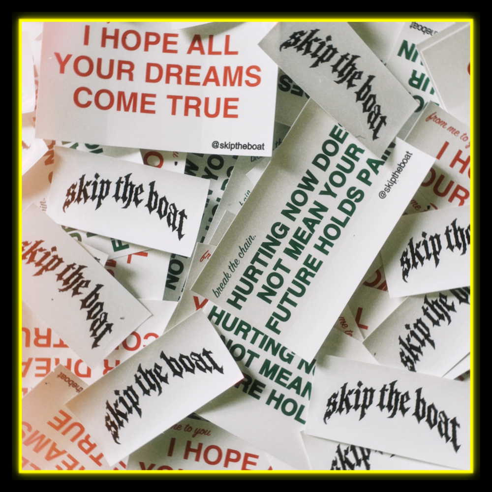STB STICKER PACK – SKIP THE BOAT